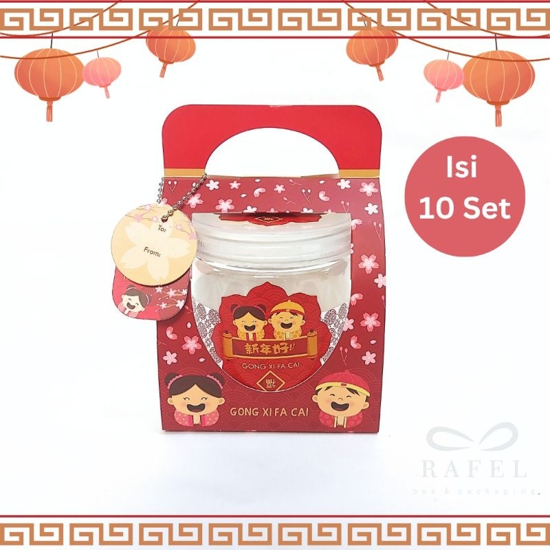 Jual 10 Set Box Jinjing Amei Box Imlek Toples 400 600 Ml | Shopee Indonesia
