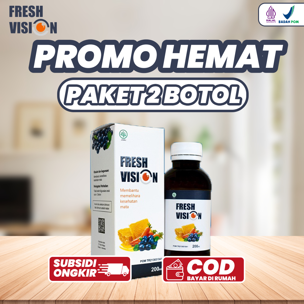 Jual PROMO HEMAT 2 BOTOL FRESH VISION ORIGINAL MADU HERBAL ATASI MATA ...