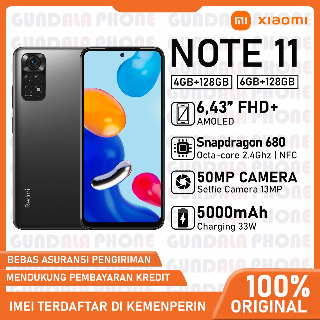 Jual Xiaomi Redmi Note 11 - Snapdragon 680 NFC - Fast Charging 33W - Garansi resmi | Shopee ...