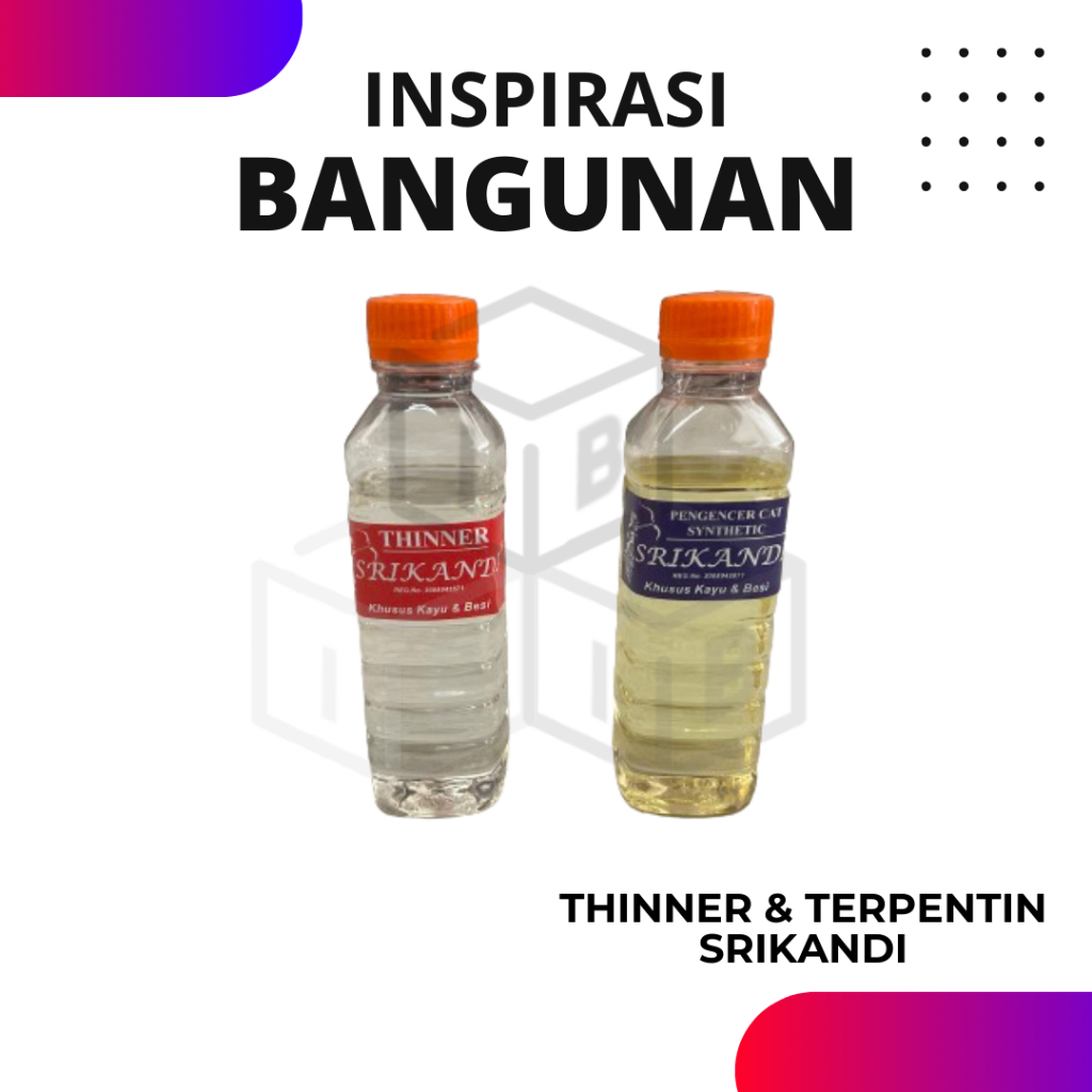 Jual Thinner botol srikandi / afduner botol srikandi Pengencer Cat Besi Dan Kayu | Shopee Indonesia