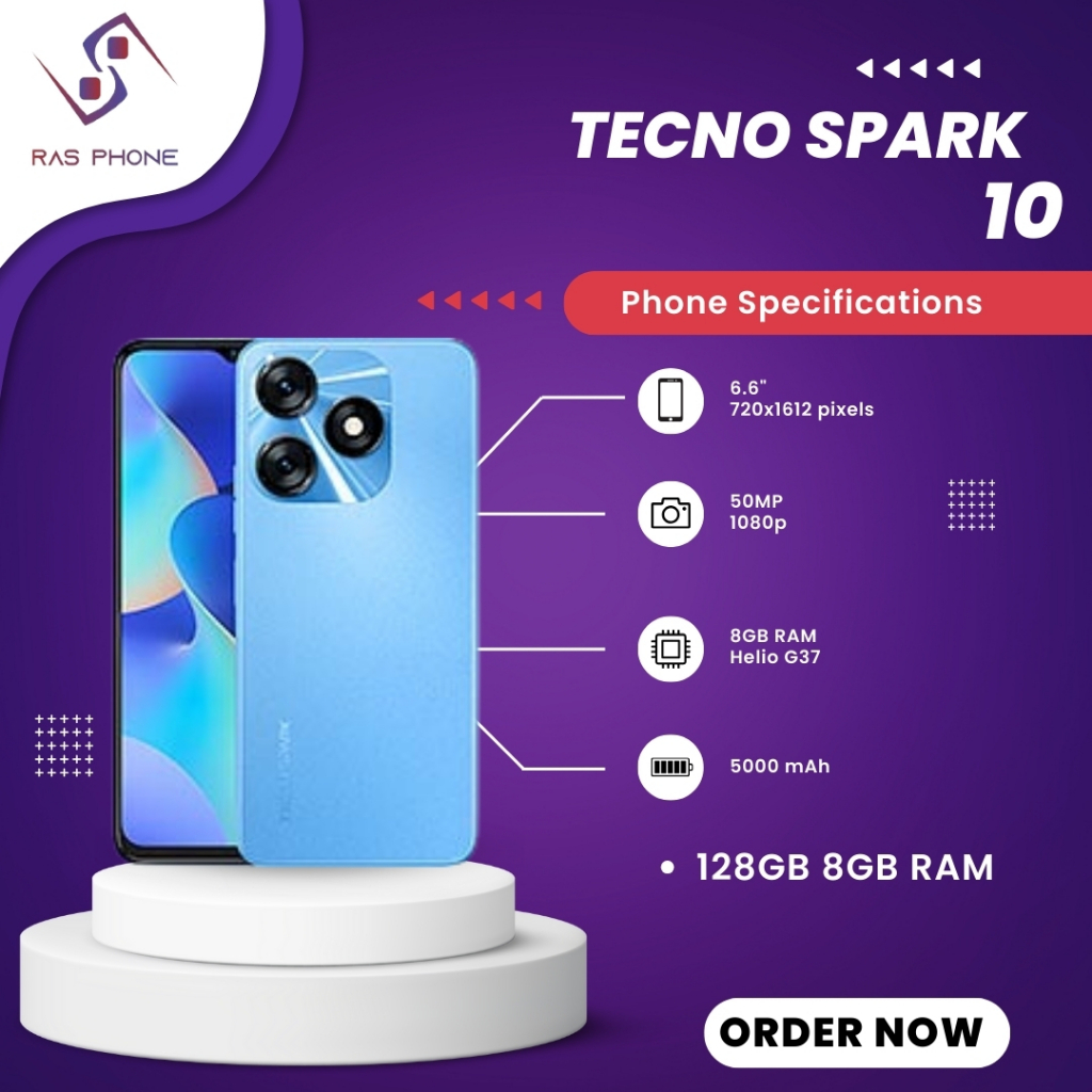 Jual TECNO SPARK 10C NFC 4/64 GARANSI RESMI TECNO 1 TAHUN | Shopee ...