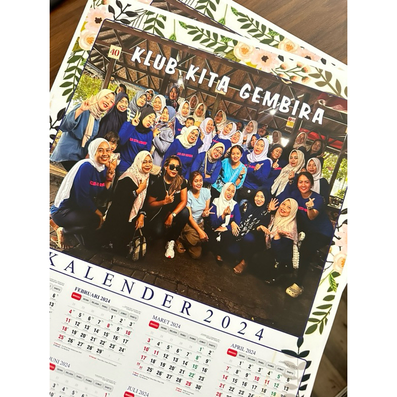 Jual Kalender Dinding 2024 Custom (bisa pakai foto sendiri) | Wall ...