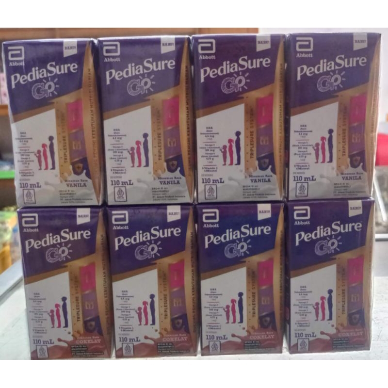 Jual Pediasure GO Coklat | Vanila ( 1-10th ) -Nutrisi UHT, 4x110ml | Shopee Indonesia
