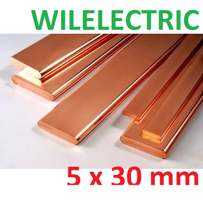Jual Busbar / plat copper / rail copper 5 x 30 mm asli tembaga 4 m ...