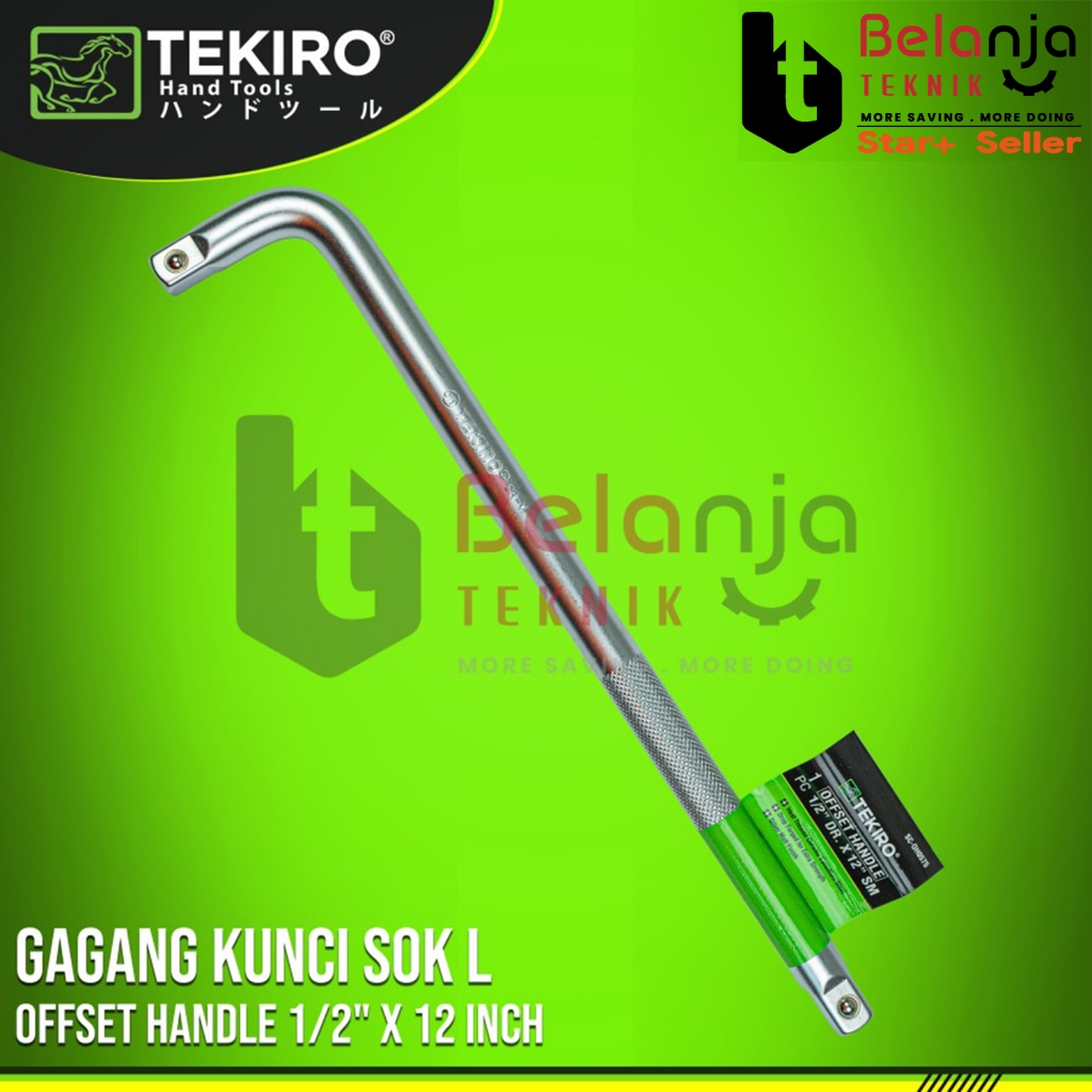 Jual Tekiro Offset Handle Gagang Kunci Sok L 1/2" X 12 Inch Stang Mata ...