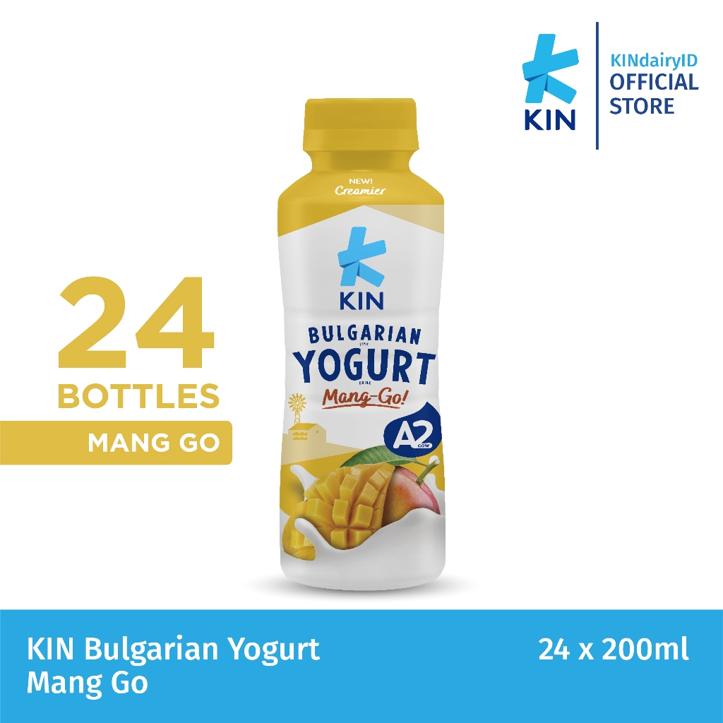 Jual KIN Bulgarian Yogurt Manggo 24x200 ml | Shopee Indonesia