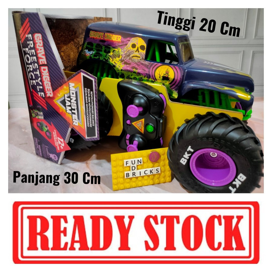 Jual Grave Digger Freestyle RC Force Remote Control | Shopee Indonesia