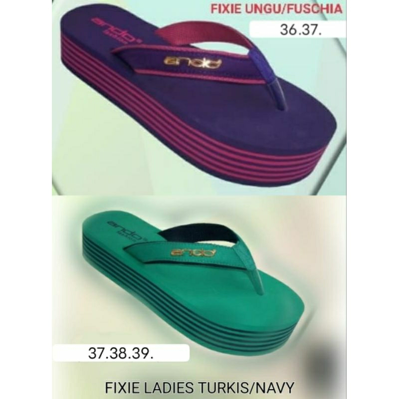 Jual SANDAL HAK TINGGI WANITA WADGES JEPIT ANDO ORIGINAL 100% TERBARU ...