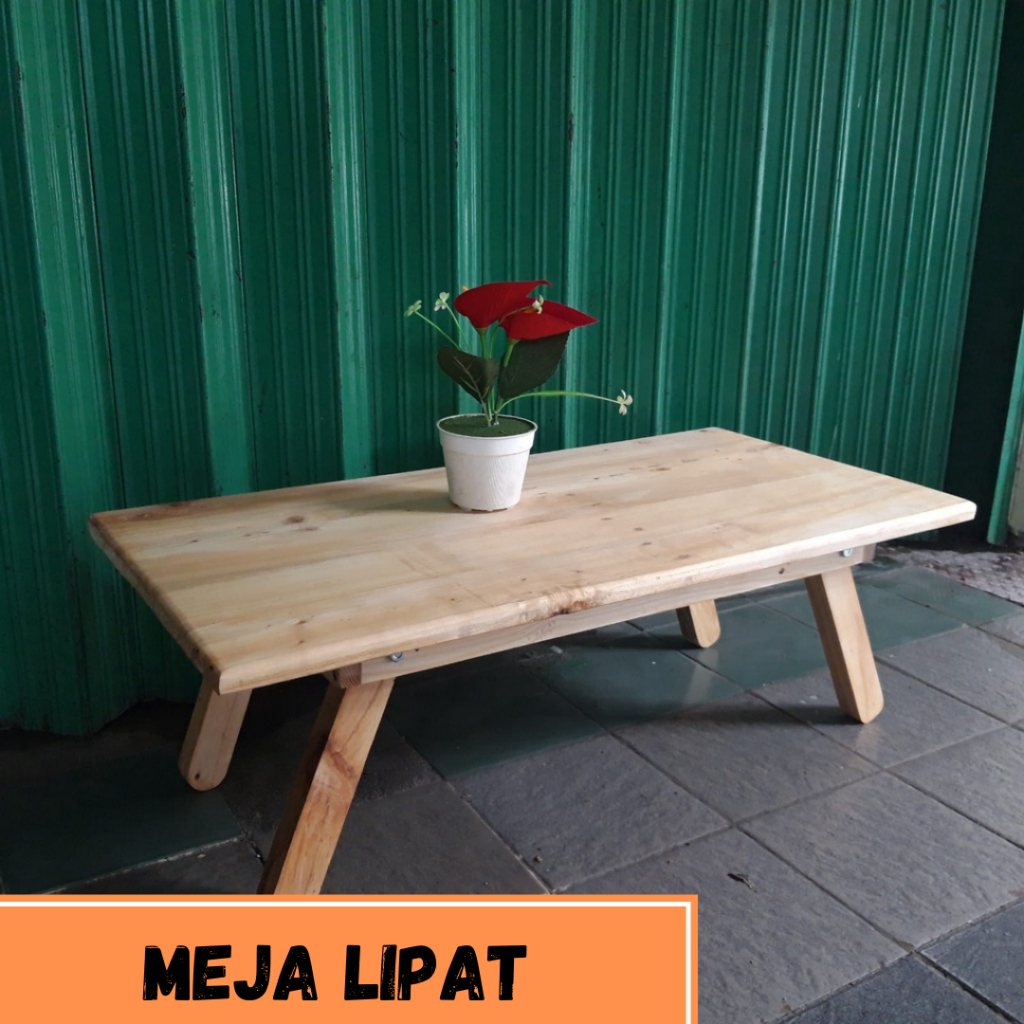 Jual PROMO!!Meja Belajar Lipat Kayu Jati / Meja Camping / Meja laptop ...