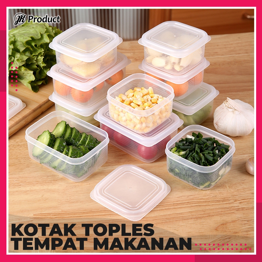 Jual Kotak Toples Plastik Wadah Tempat Penyimpanan Makanan Kecil Kedap ...