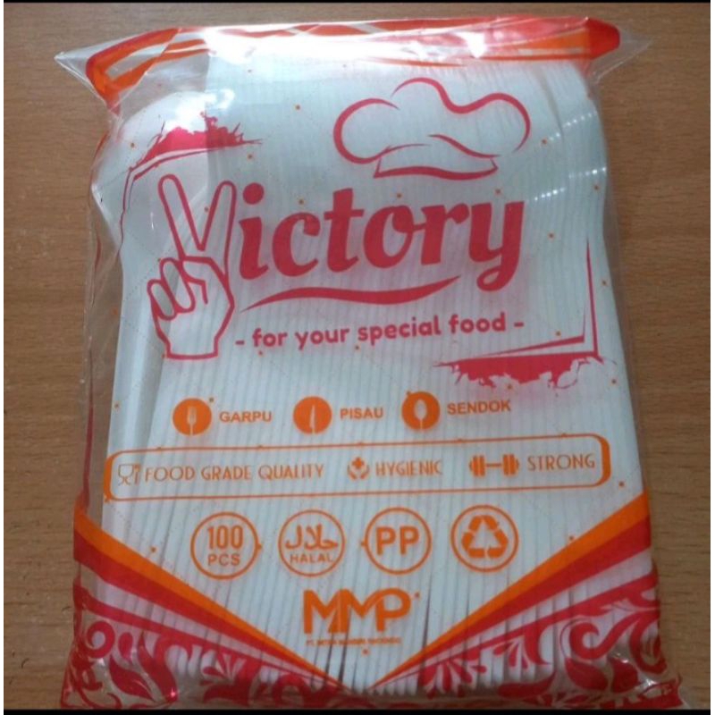 Jual SENDOK MAKAN PLASTIK MERK CABE/KCS/LUXOR/VICTORY/ISI 100 | Shopee ...
