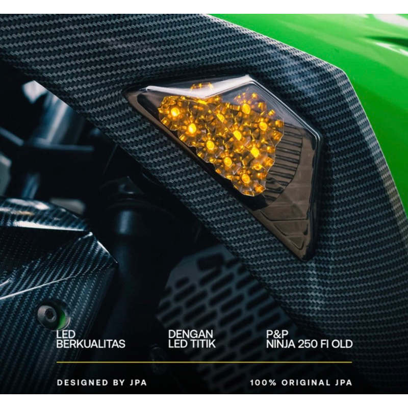 Jual JPA Sen Fairing Ninja 250 FI Led Signal Lamp Ninja 250 Fi Lama ...