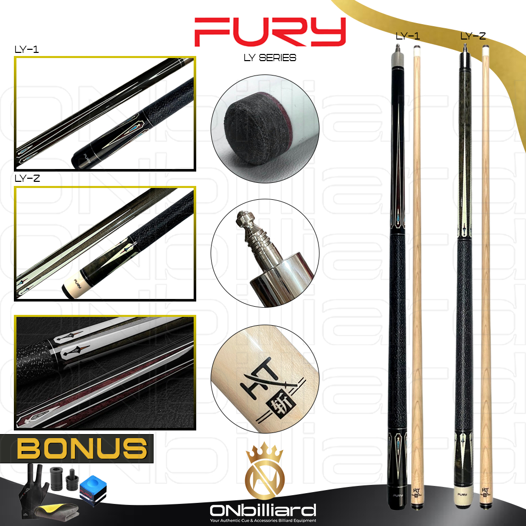 Jual Fury LY Series Cue Stick Stik Play Billiard Biliar Biliyar Fury ...