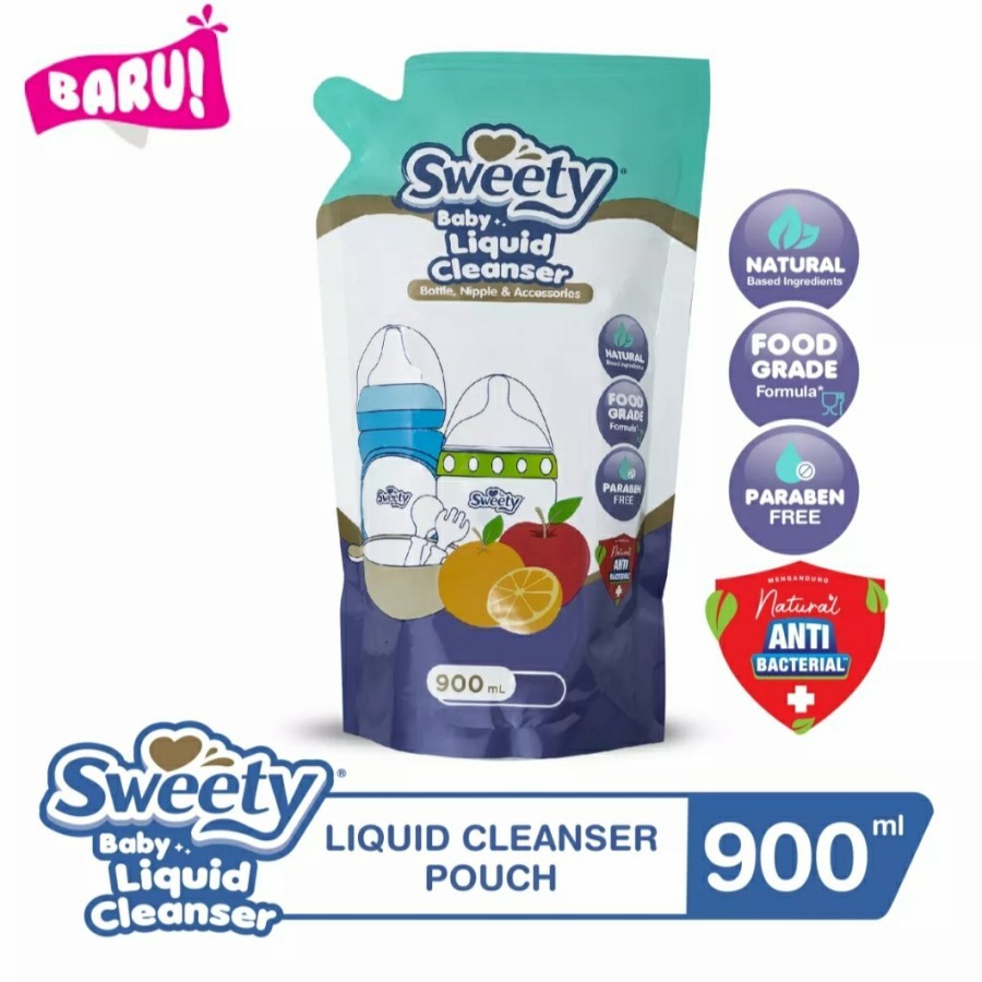Jual Sweety baby liquid bottle cleanser 900ml/swety sabun cuci botol ...