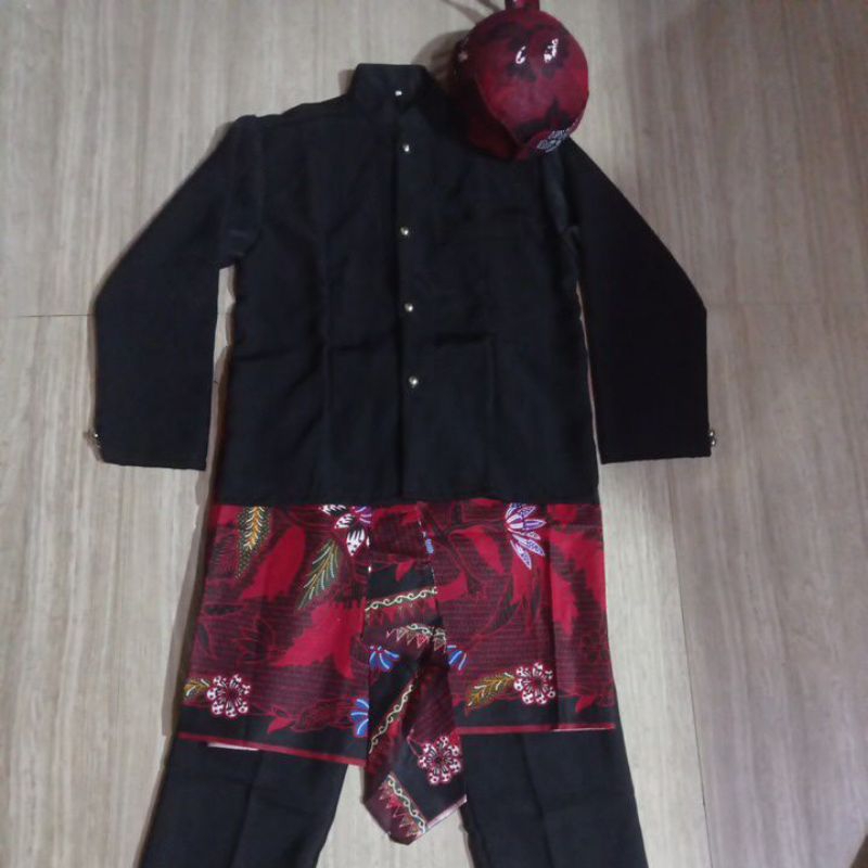 Jual BAJU BASOFI DEWASA SEMBONG MERAH BAJU ADAT JAWA TIMUR DEWASA BAJU ...