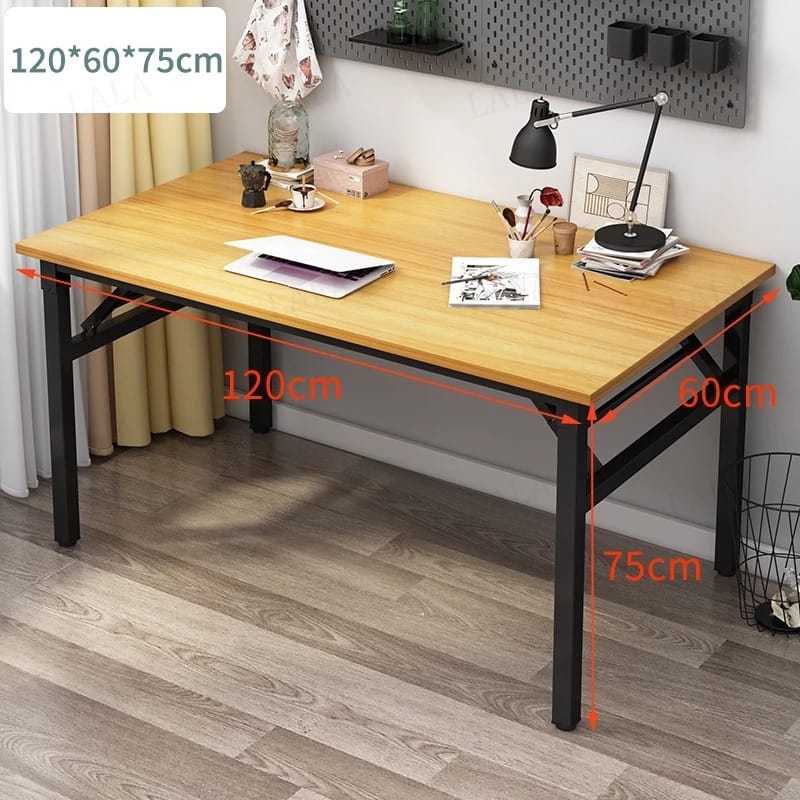 Jual Meja Lipat Portabel Meja Kayu Persegi Panjang Meja Kerja Kantor Meja Belajar Lipat Meja ...