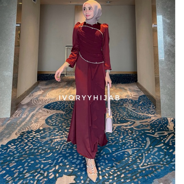 Jual ivoryyhijab - Melodi dress payet kondangan bridesmaid wisuda ...