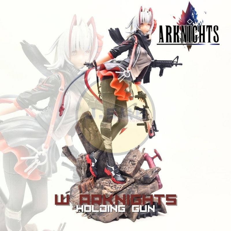 Jual Action Figure W Arknight Girl Statue Arknights Holding Gun Sarkaz ...