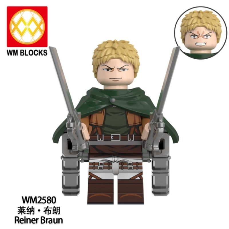 Jual Action figure attack on Titan erwin smith hange zoe zeke jaeger ...