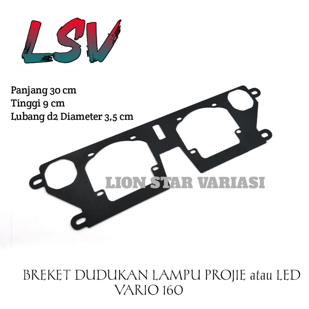 Jual BRECKET BRACKET DUDUKAN LAMPU PROJIE BILED HID 2,5 inchi VARIO 150 ...