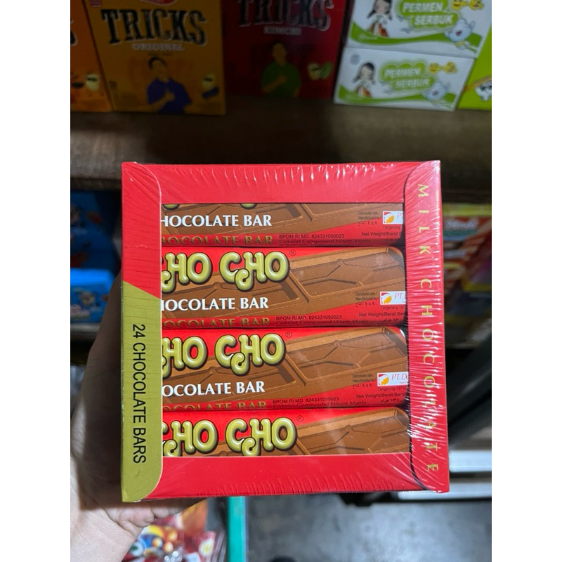 Jual Cho cho chocolate Bar 1 box isi 24 pcs | Shopee Indonesia