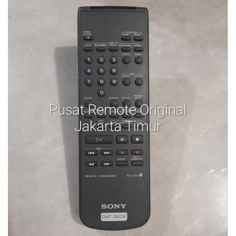 Jual REMOTE REMOT DVD DAT DECK SONY RM-D750 ORIGINAL | Shopee Indonesia