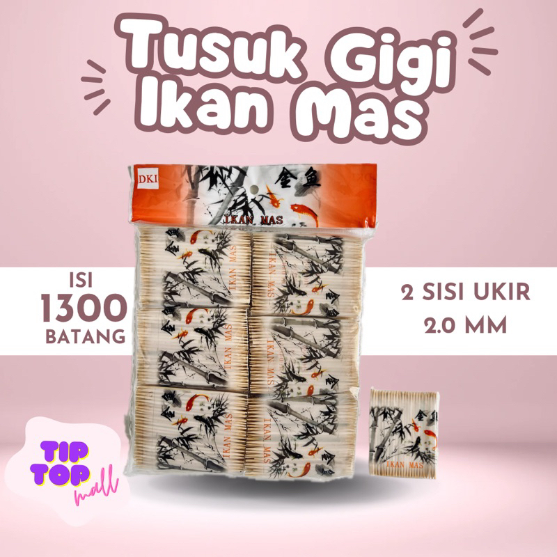 Jual TUSUK GIGI IKAN MAS 1300 BATANG | Shopee Indonesia
