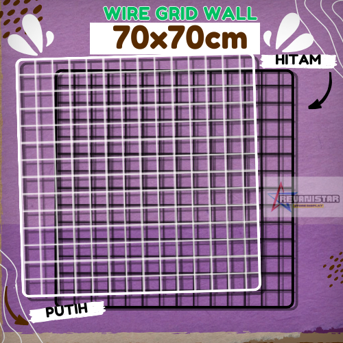 Jual Grid Wall 70x70cm Ram besi dinding persegi hijang poto polaroid ...