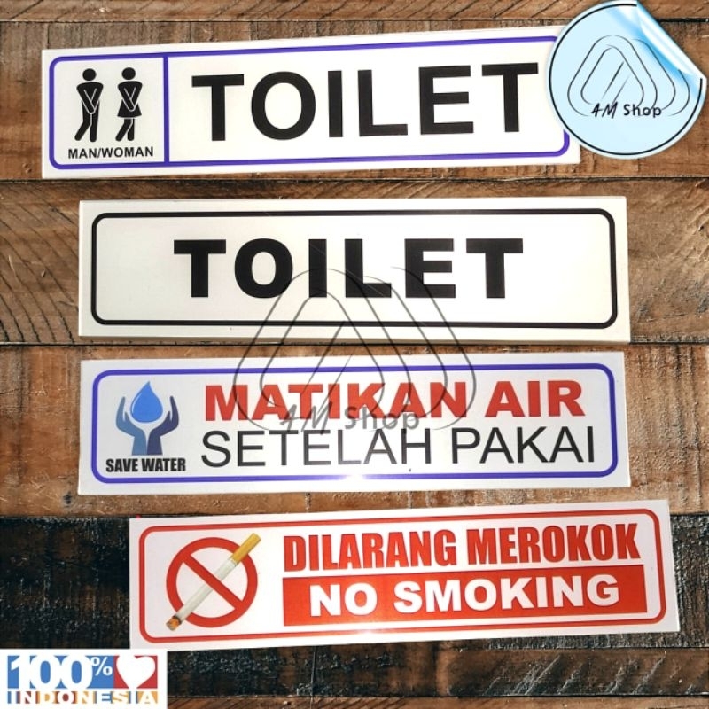 Jual Akrilik rambu petunjuk/peringatan tebal 2mm Uk 5cm x 20cm | Shopee ...