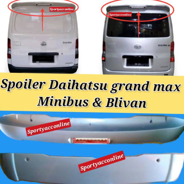 Jual Kekinian Spoiler daihatsu grand max plus lampu G7Y | Shopee Indonesia