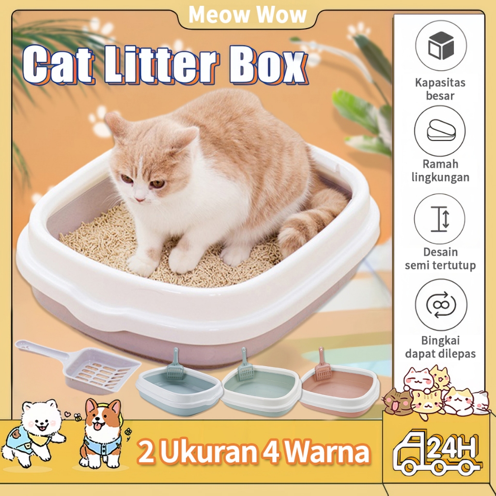 Jual Tempat pasir kucing Toilet Hewan Peliharaan litter box kucing ...