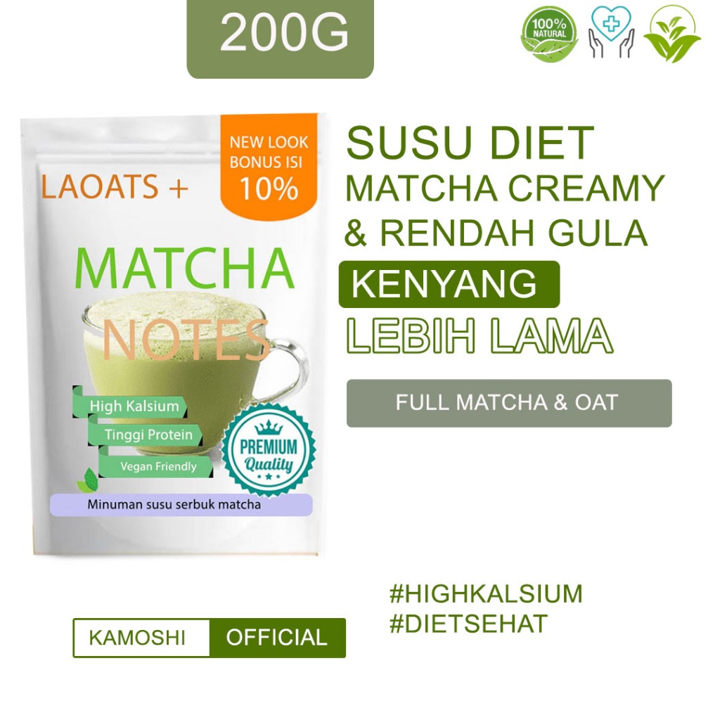 Jual Matcha Powder Penurun Berat Badan Pelangsing Badan Susu Diet Bubuk ...