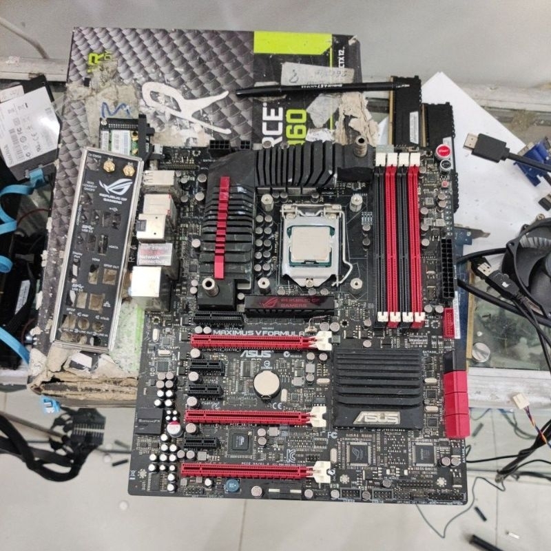 Jual mainboard gaming Asus Maximus v formula ddr3 procsesor core i7 ...