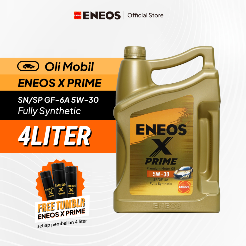 Jual ENEOS X PRIME SP/GF-6A 5W-30 Ukuran 4 Liter | Shopee Indonesia
