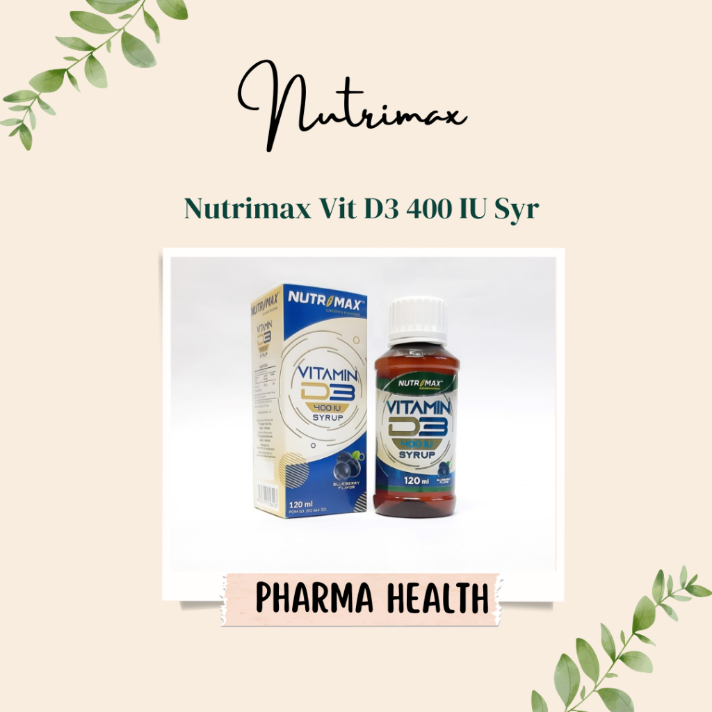 Jual Nutrimax Vit D3 400IU Syr 120ml - Vitamin Anak | Shopee Indonesia