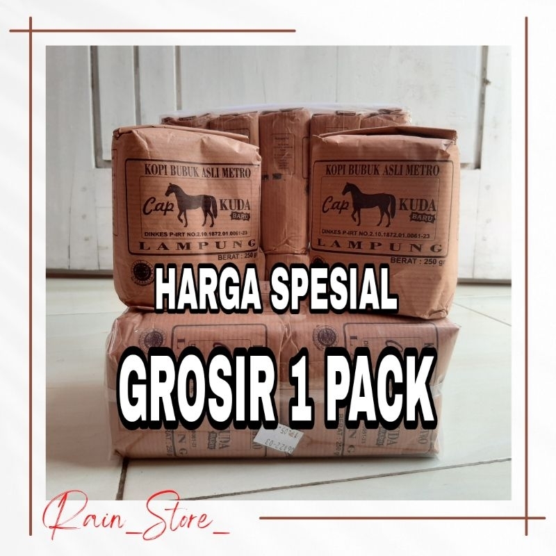 Jual Kopi Cap Kuda Jadoel Kopi Bubuk Robusta Asli Lampung 250 Gr ...