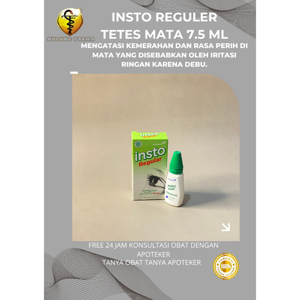 Jual INSTO EYE DROPS REGULAR 7.5ML TETES MATA UNTUK MENGATASI MATA ...