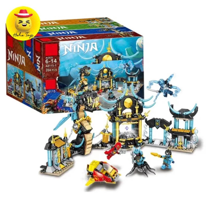 Jual Ninja series blocks A8115 Temple of the endless sea brick block ...