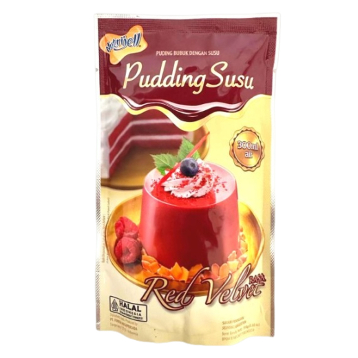 Jual Nutrijell Pudding Susu Rasa Red Velvet 110gr Agar Nutrijel Puding ...