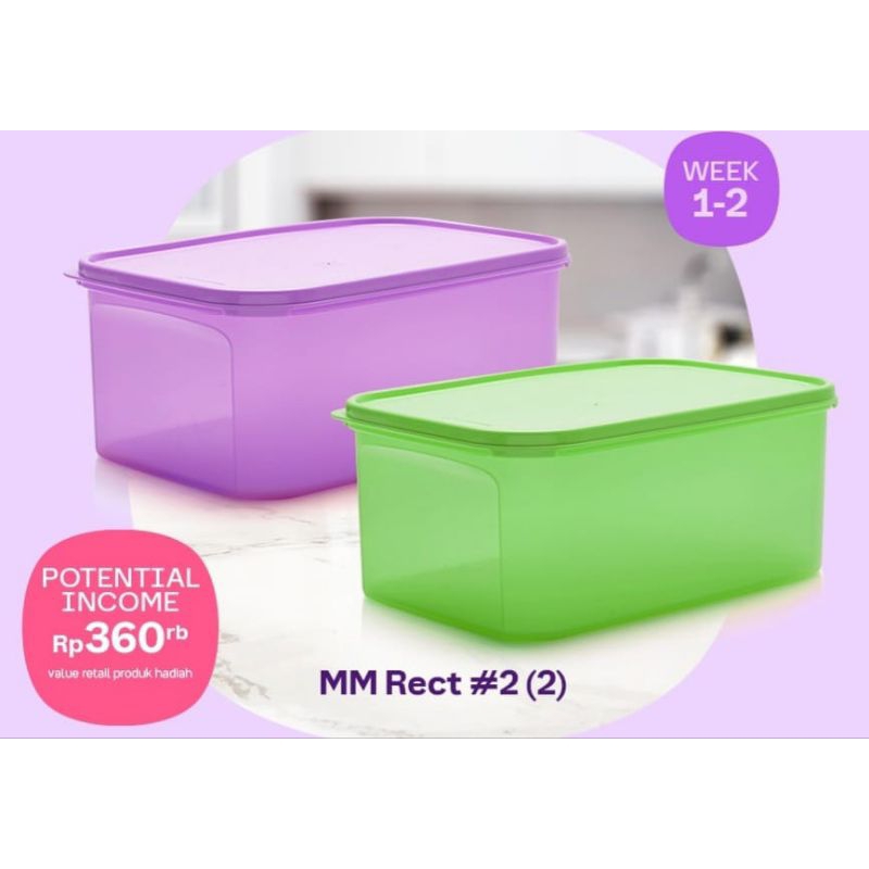 Jual mm recta 2 tupperware | Shopee Indonesia