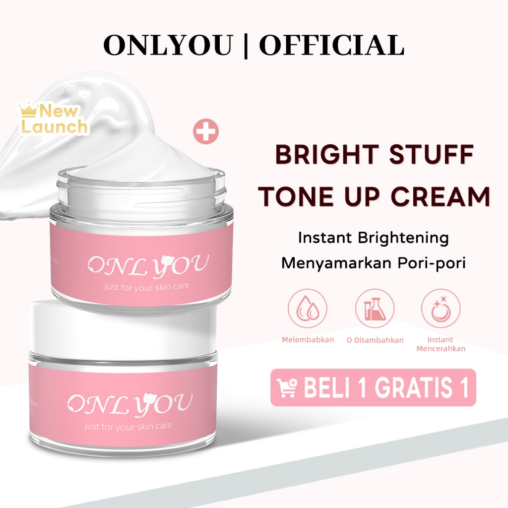 Jual 【Beli 1 Gratis 1】ONLYOU Bright Stuff Tone Up Cream Menyamarkan ...