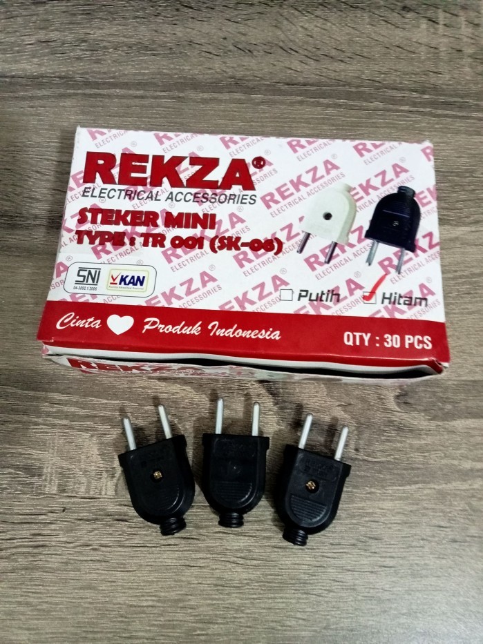 Jual Steker Gepeng Rekza Erke / Steker Baut / Colokan Listrik | Shopee ...