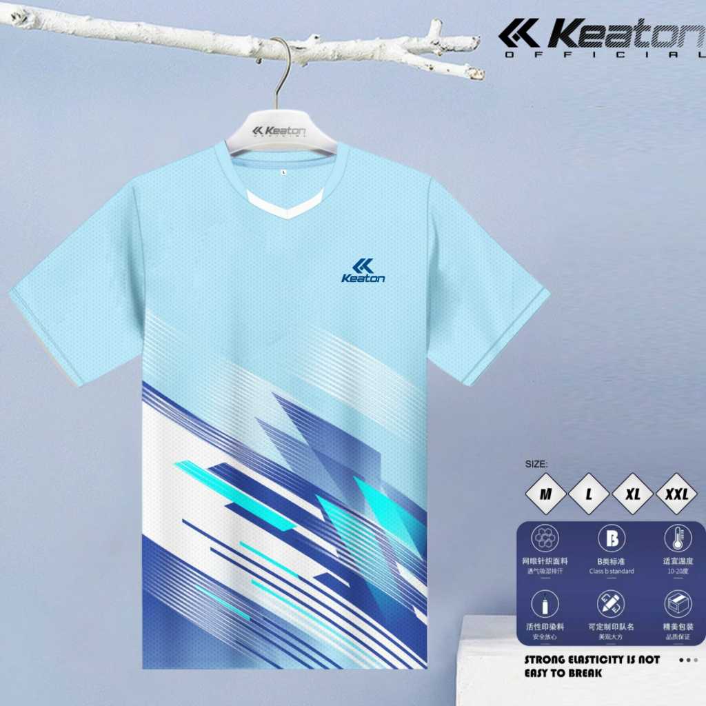 Jual [ FAST BIRU MUDA ] KAOS BADMINTON TERBARU 2024 MURAH BAJU ...