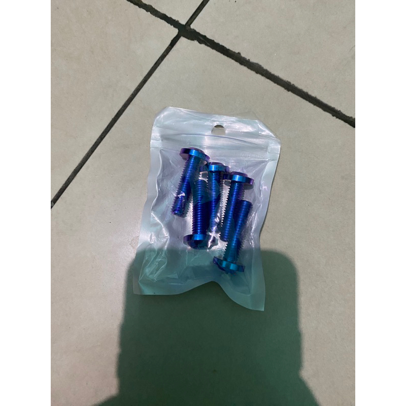 Jual baut titanium velg vespa metic (5pcs) | Shopee Indonesia