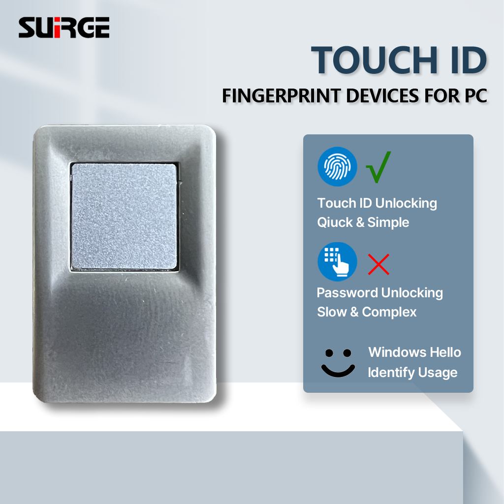 Jual SUIRGE Computer Fingerprint Login Device USB Fingerprint ...