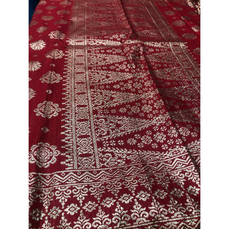 Jual Songket mesin Palembang cantik manis, benang gold & warna pastel ...