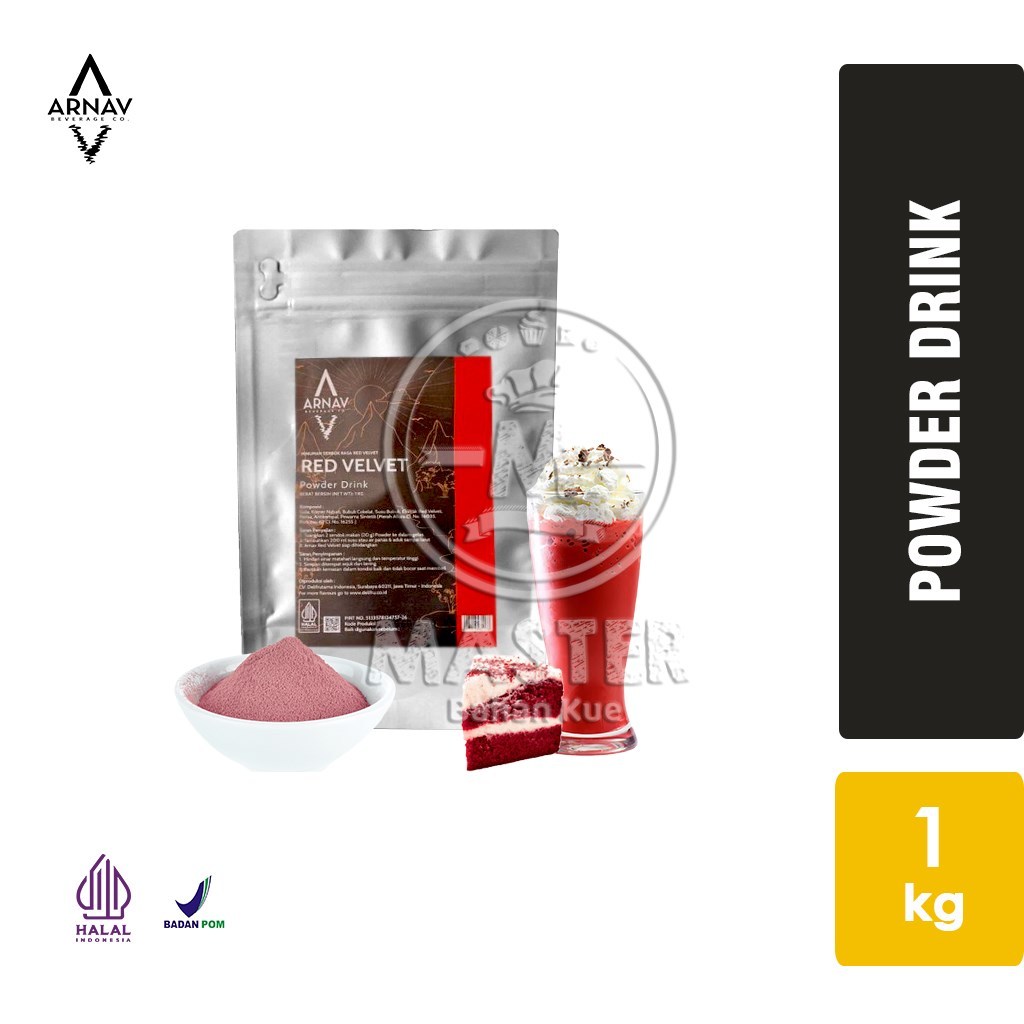 Jual Bubuk Minuman ARNAV Red Velvet Powder Drink [1 Kg] | Shopee Indonesia