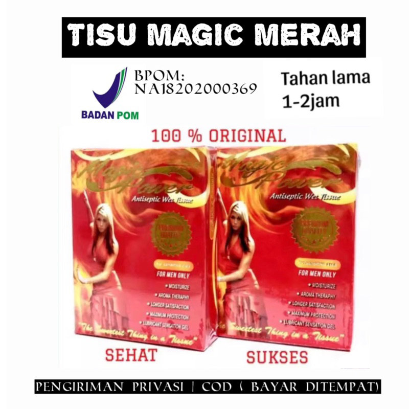 Jual LHS- [COD] Tisu Magic Power Merah Original Isi 6 | Shopee Indonesia