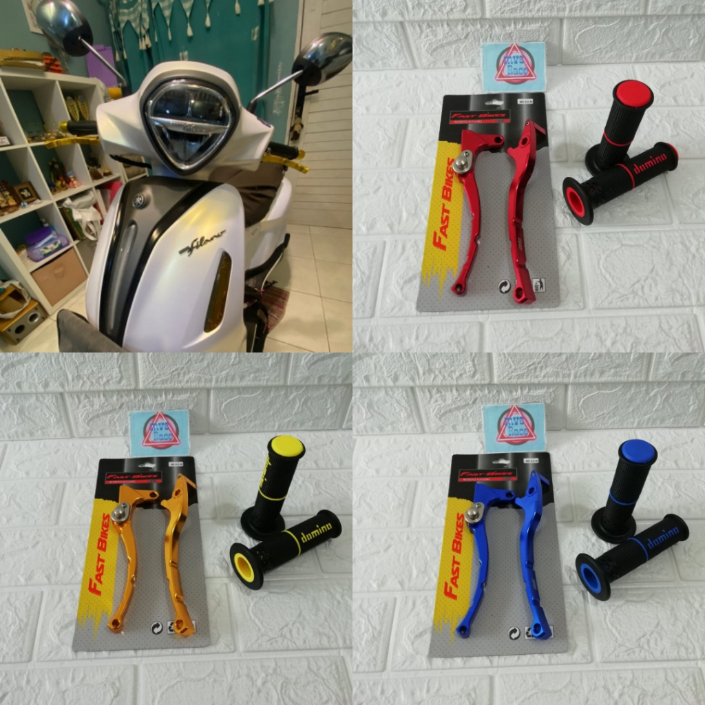 Jual Handle Rem Cnc + Handgrip = Lexi 125, Aerox 155, Free Go 125 ...