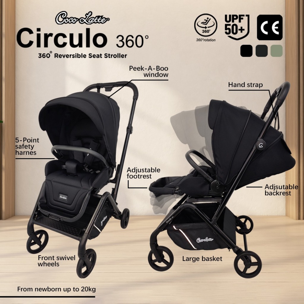 Jual COCOLATTE Circulo 360° Stroller ( New ) | Shopee Indonesia